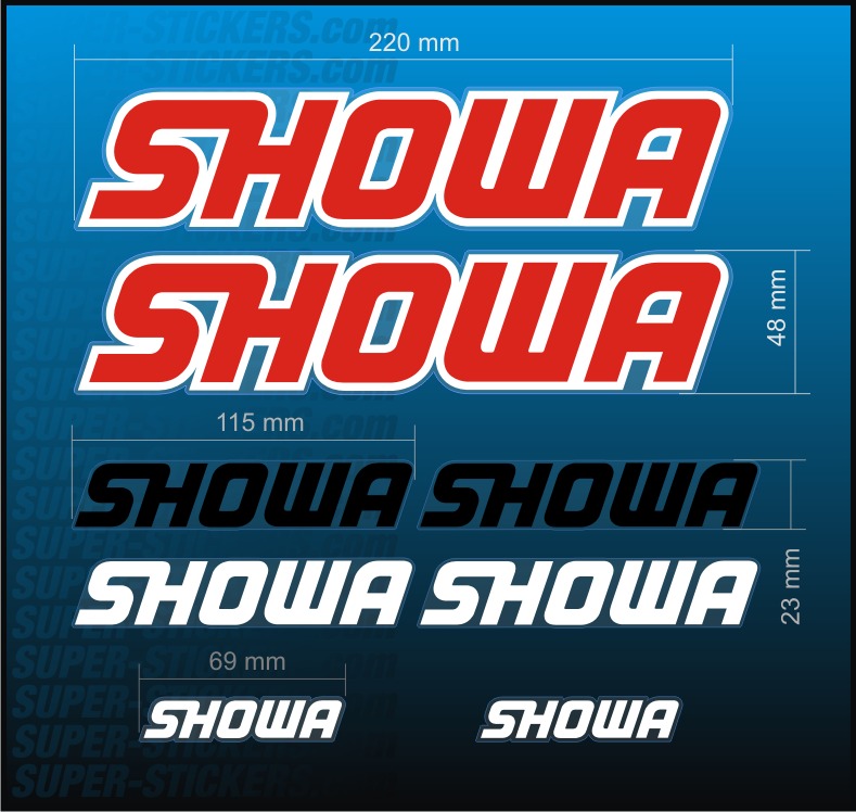 Showa Suspension Stickers at Robert Castle blog
